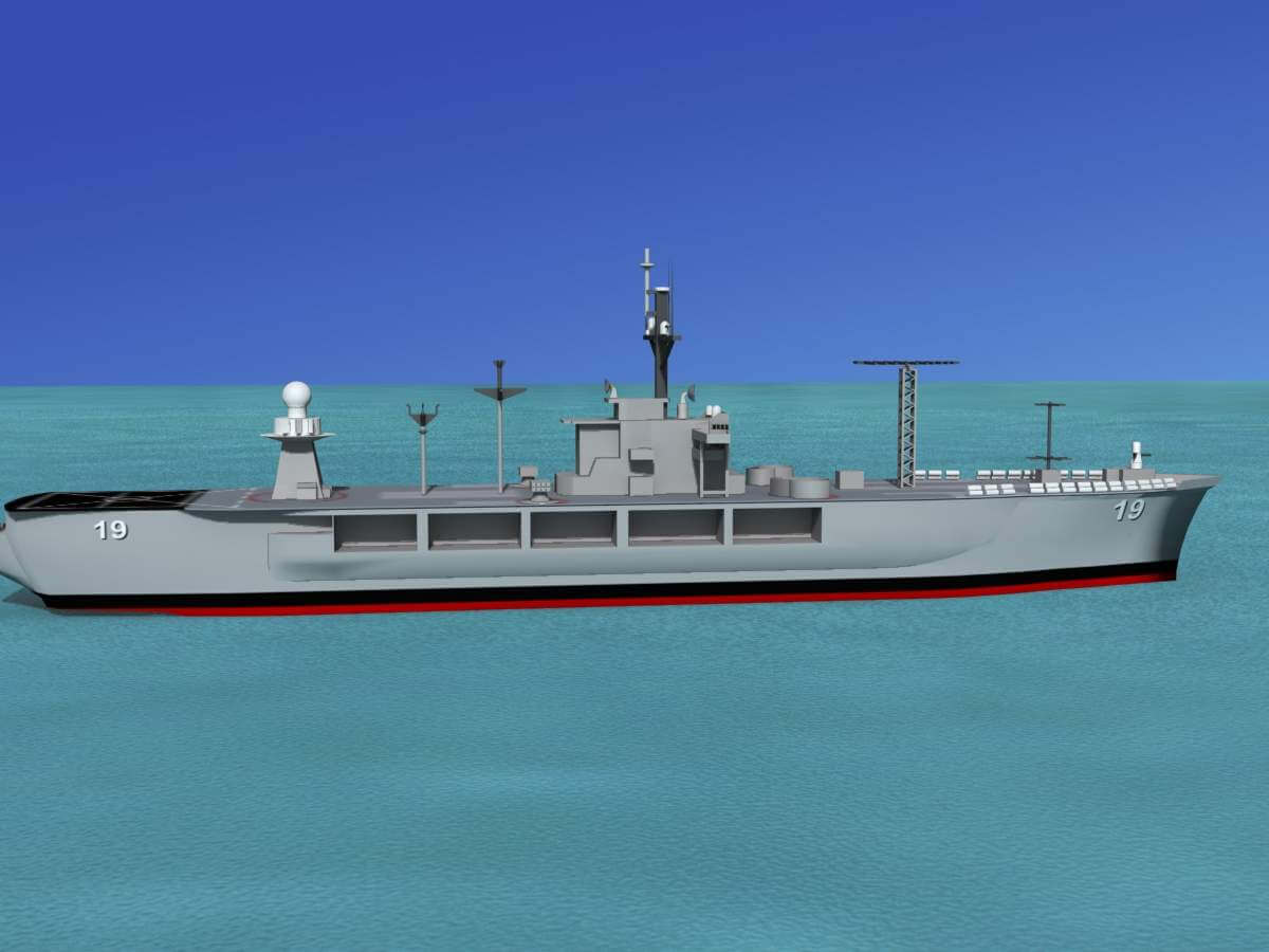 Blue Ridge Class LCC-19 USS Blue Ridge 3D Model by Dreamscape Studios