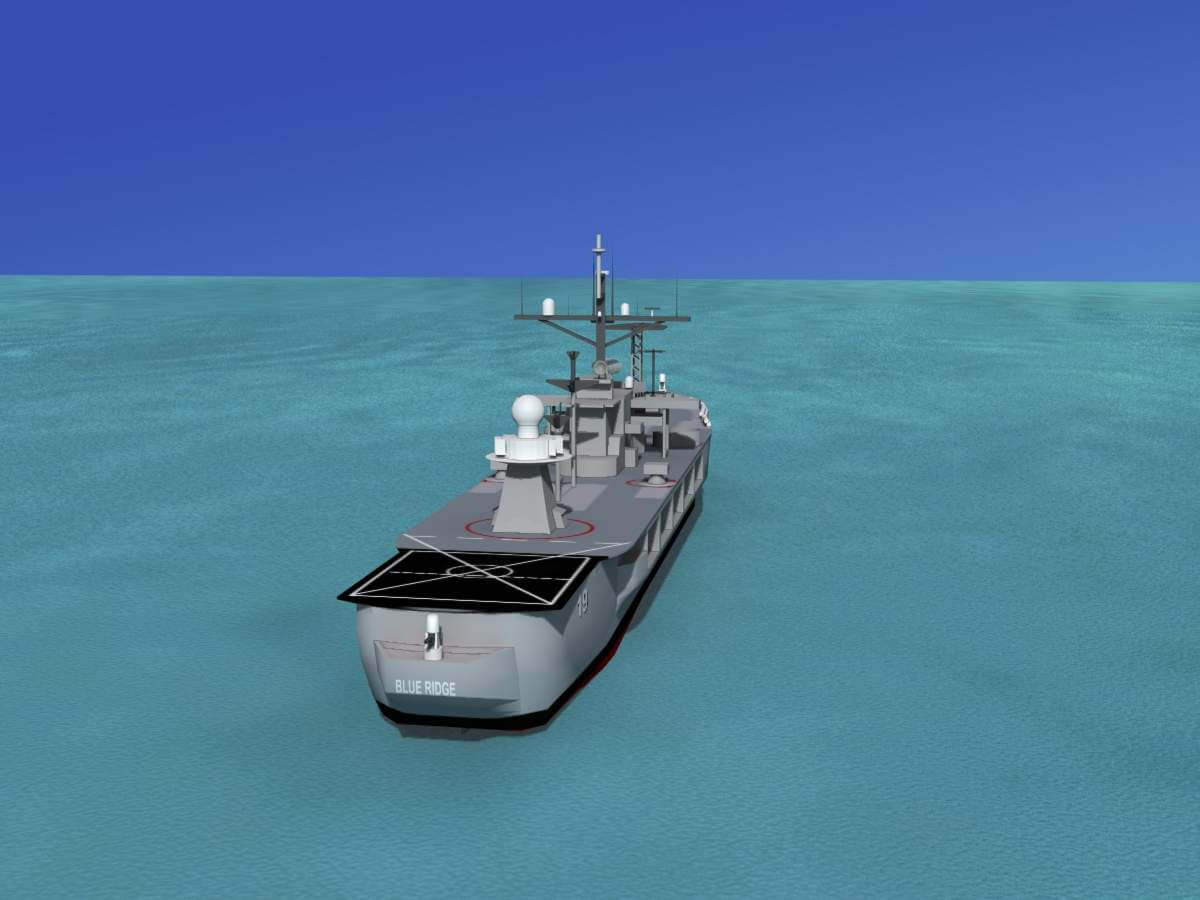 Blue Ridge Class LCC-19 USS Blue Ridge 3D Model by Dreamscape Studios