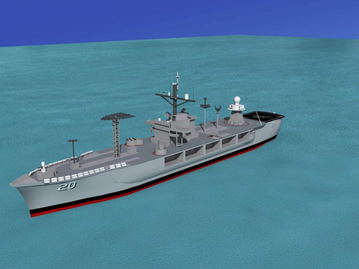 Blue Ridge Class LCC-20 USS Mount Whitney 3D Model by Dreamscape Studios