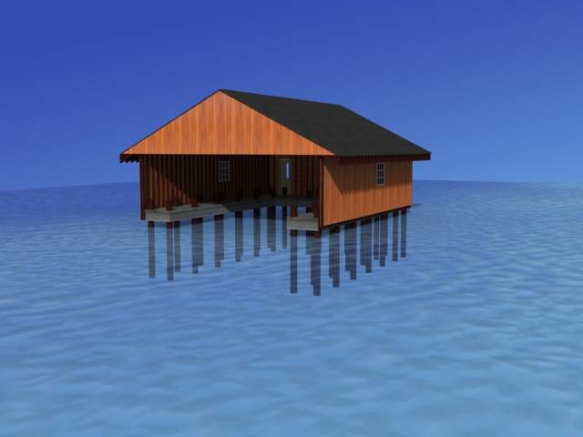 Boat House - 3D Model by Dreamscape Studios
