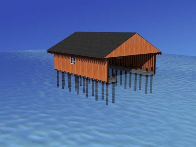 Boat House - 3D Model by Dreamscape Studios