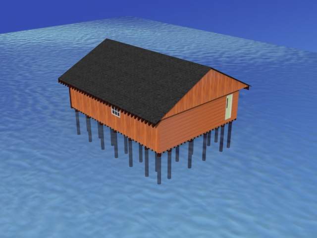 Boat House - 3D Model by Dreamscape Studios