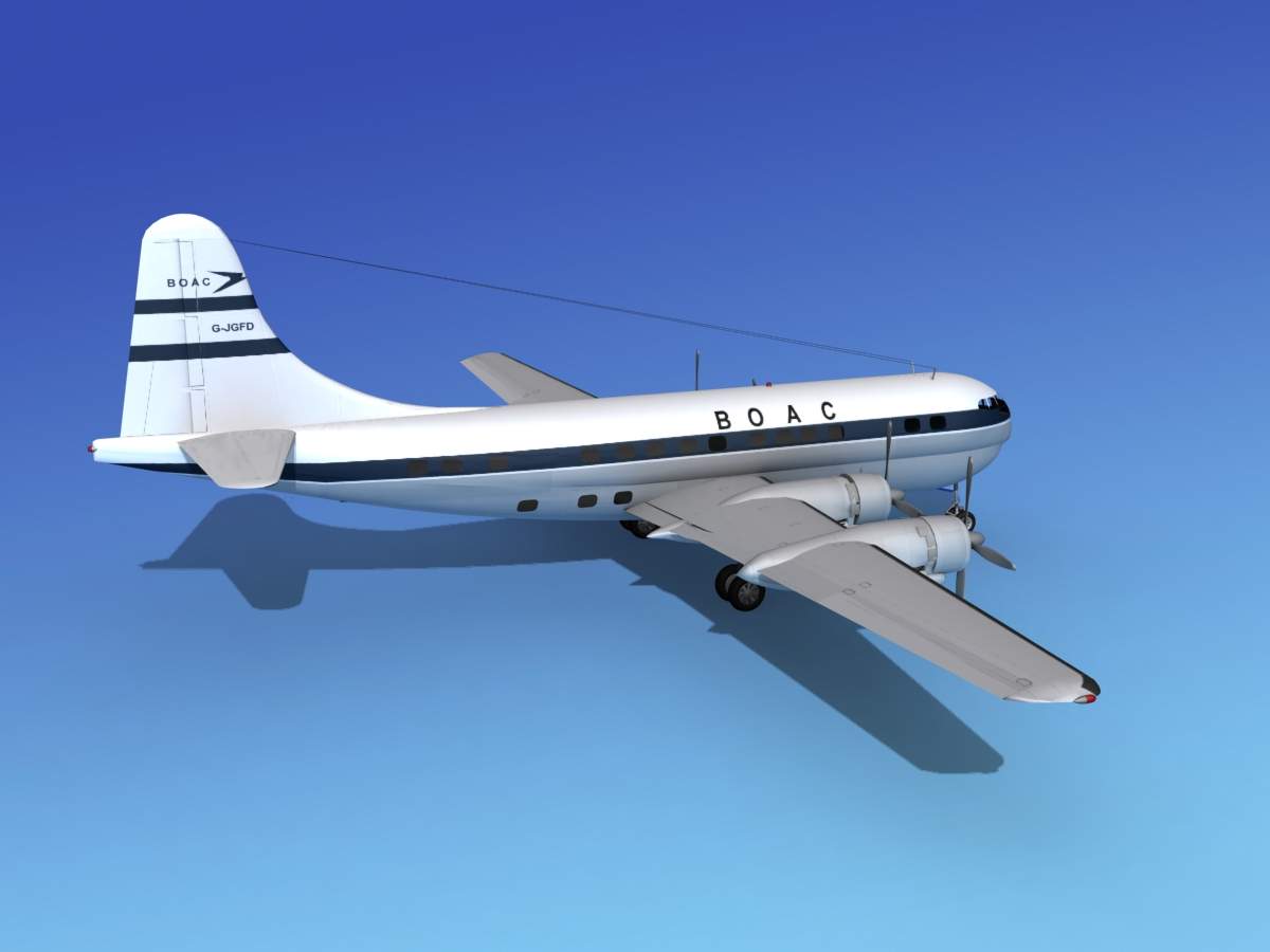 Boeing 377 BOAC - 3D Model by Dreamscape Studios