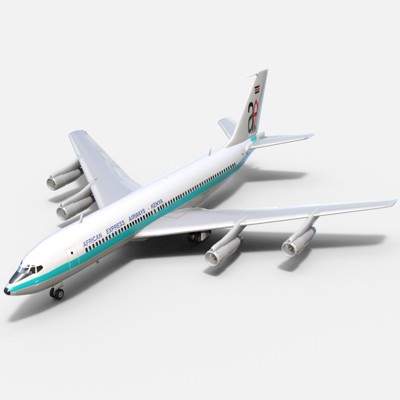 Boeing 707 African Express Airways - 3D Model by Dreamscape Studios
