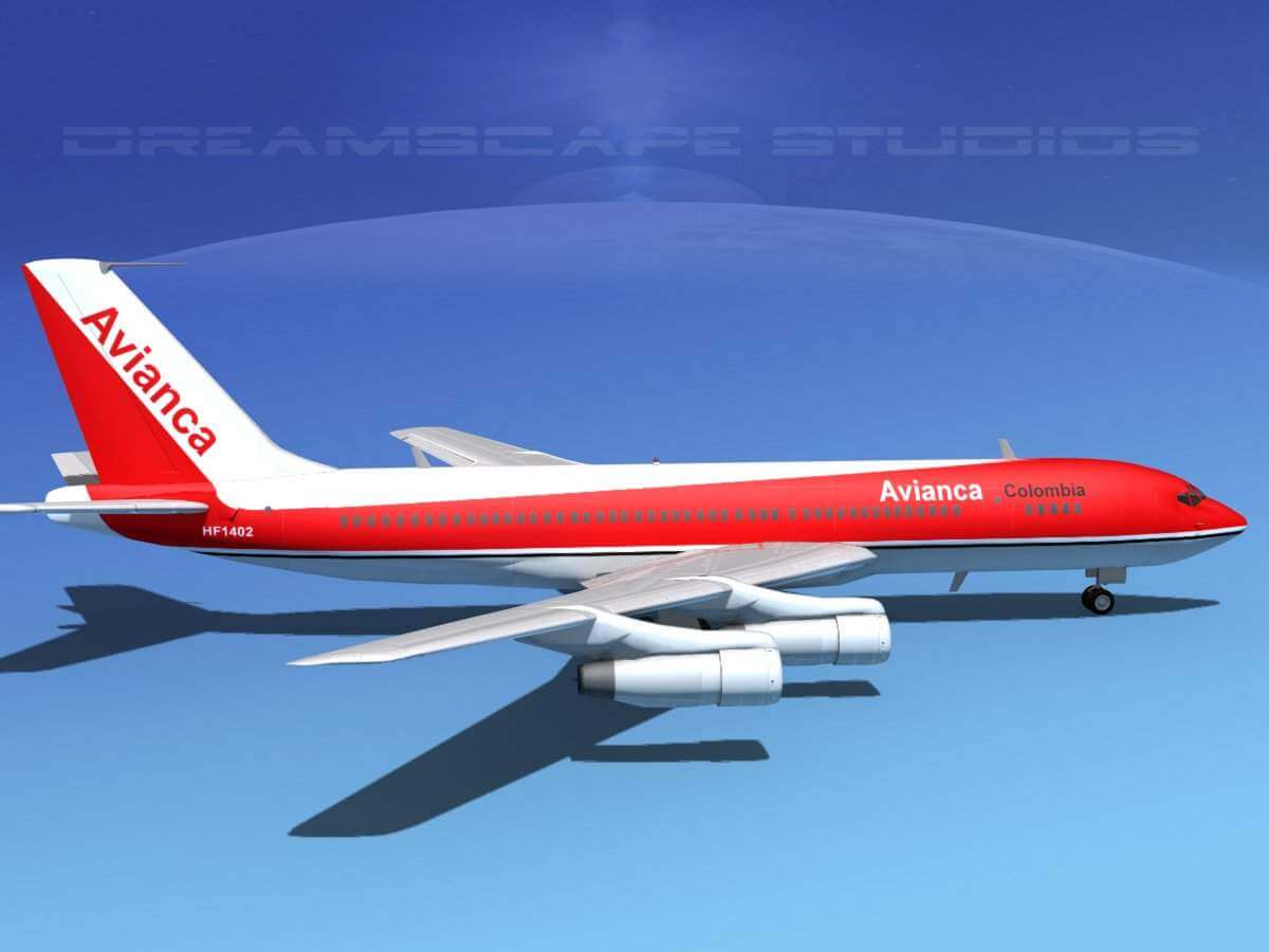 Boeing 707 Avianca - 3D Model by Dreamscape Studios