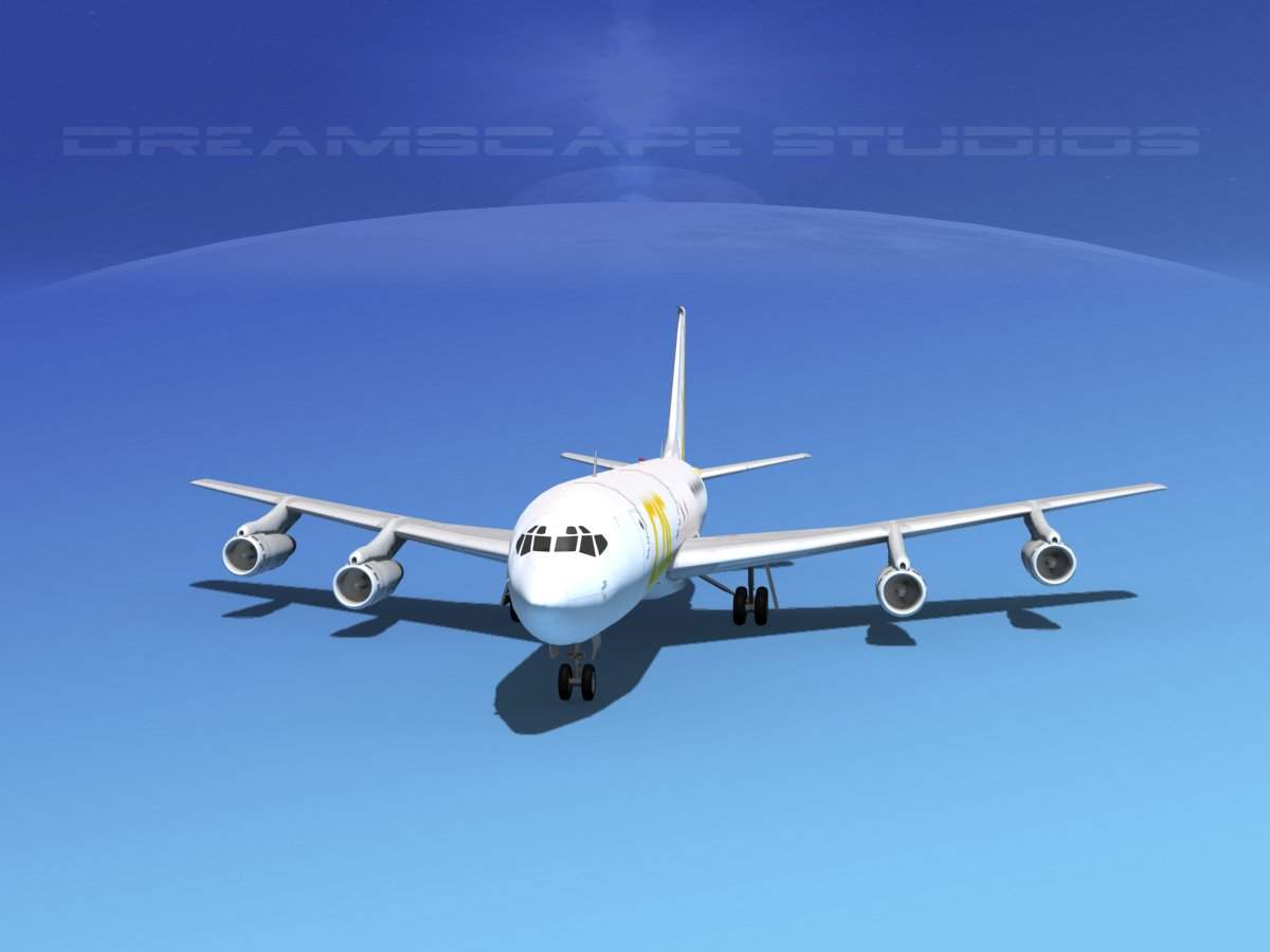 Boeing 707 Challenge Air Cargo - 3D Model by Dreamscape Studios