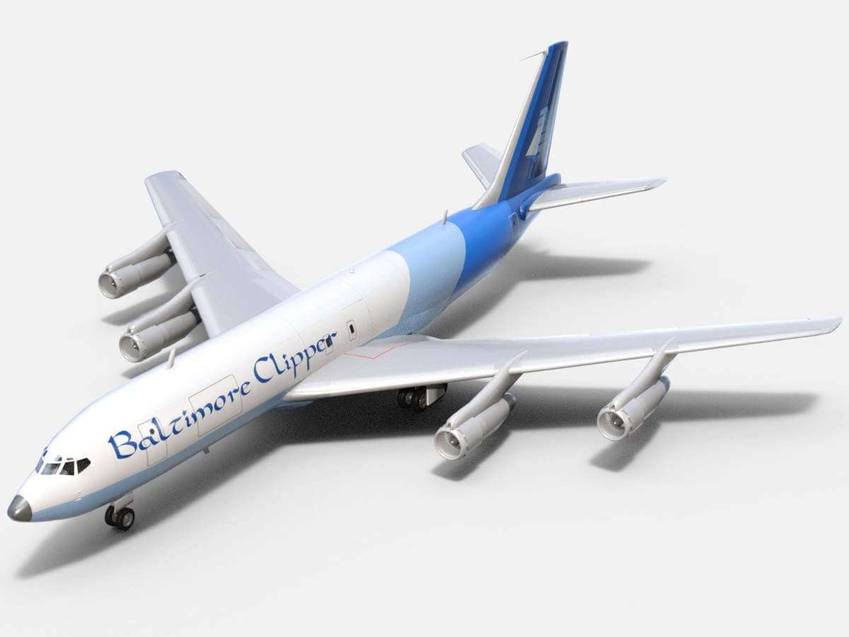 Boeing 707 Clipper - 3D Model by Dreamscape Studios