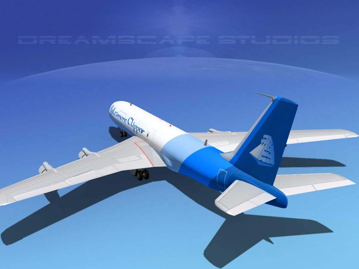 Boeing 707 Clipper - 3D Model by Dreamscape Studios