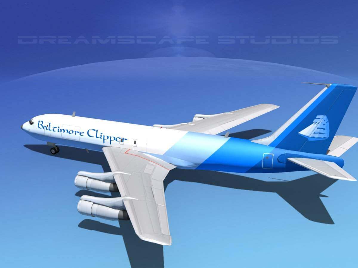 Boeing 707 Clipper - 3D Model by Dreamscape Studios