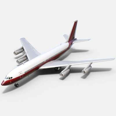 Boeing 707 Corporate - 3D Model by Dreamscape Studios