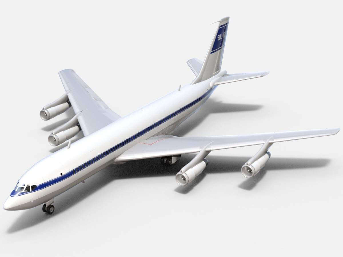 Boeing 707 Corporate - 3D Model by Dreamscape Studios