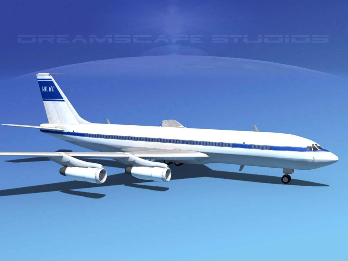 Boeing 707 Corporate - 3D Model by Dreamscape Studios