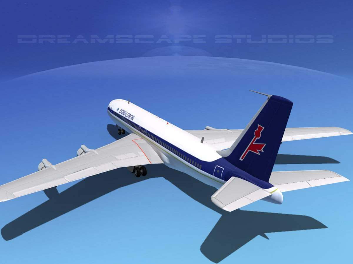 Boeing 707 Donaldson Intl - 3D Model by Dreamscape Studios