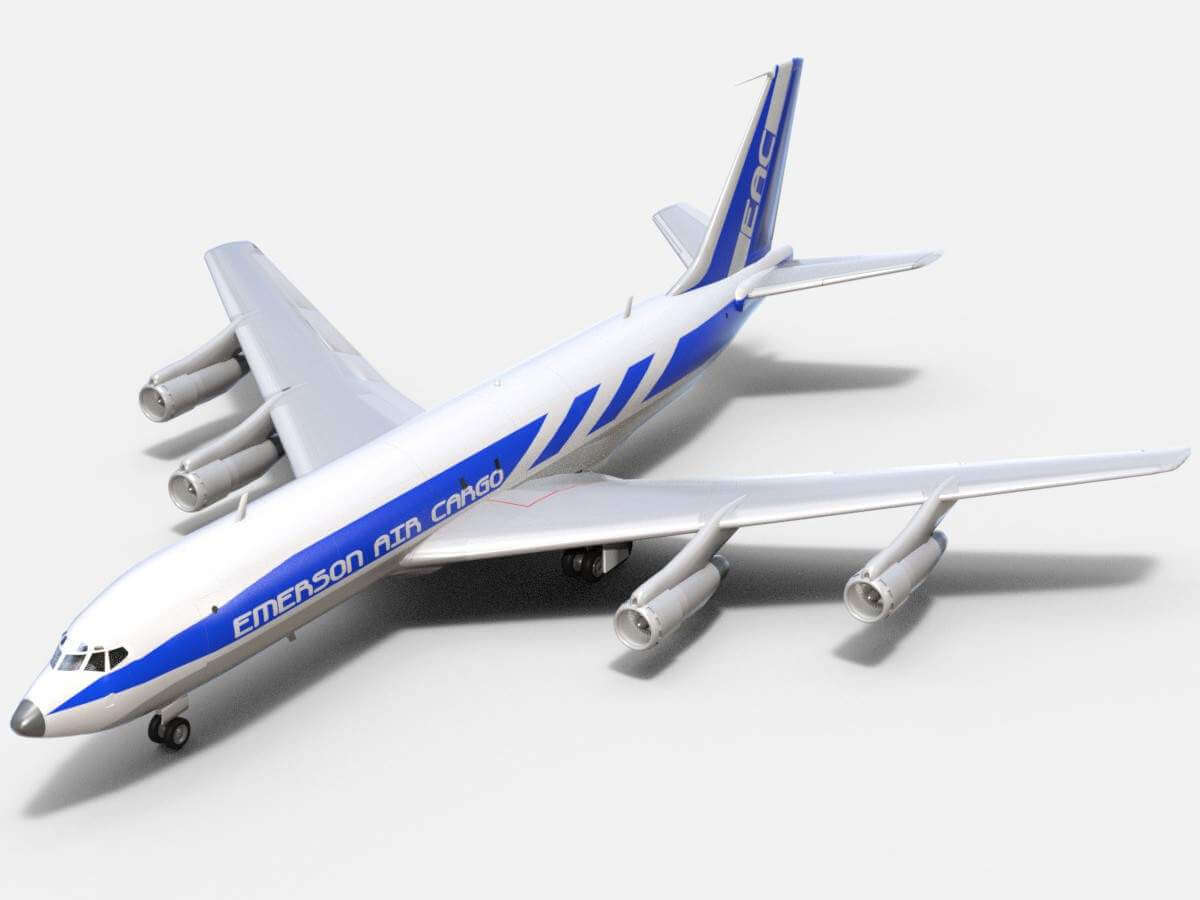 Boeing 707 Emerson Air Cargo - 3D Model by Dreamscape Studios