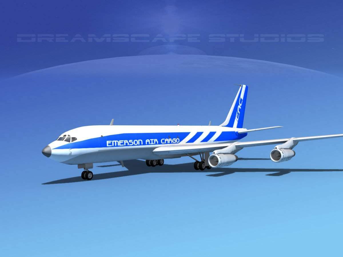 Boeing 707 Emerson Air Cargo - 3D Model by Dreamscape Studios