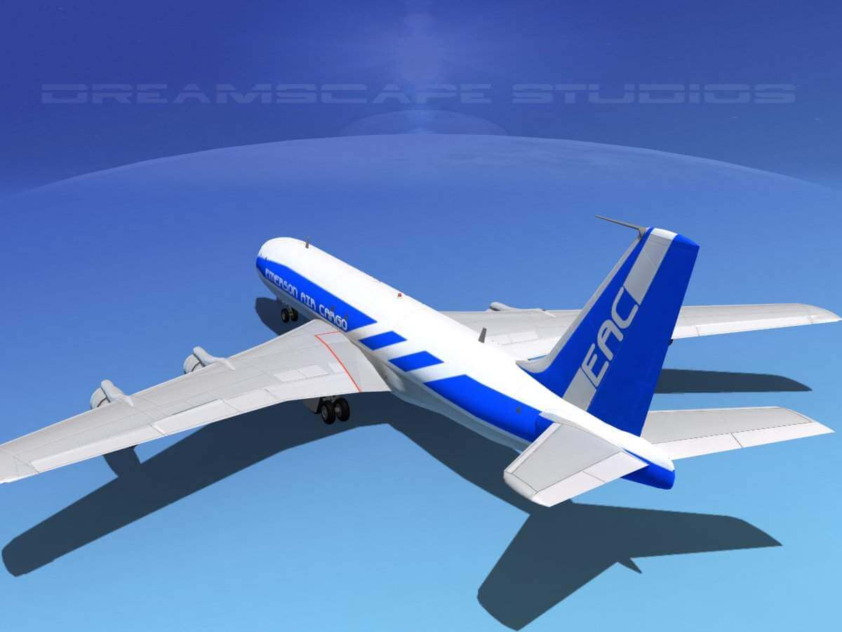 Boeing 707 Emerson Air Cargo - 3D Model by Dreamscape Studios