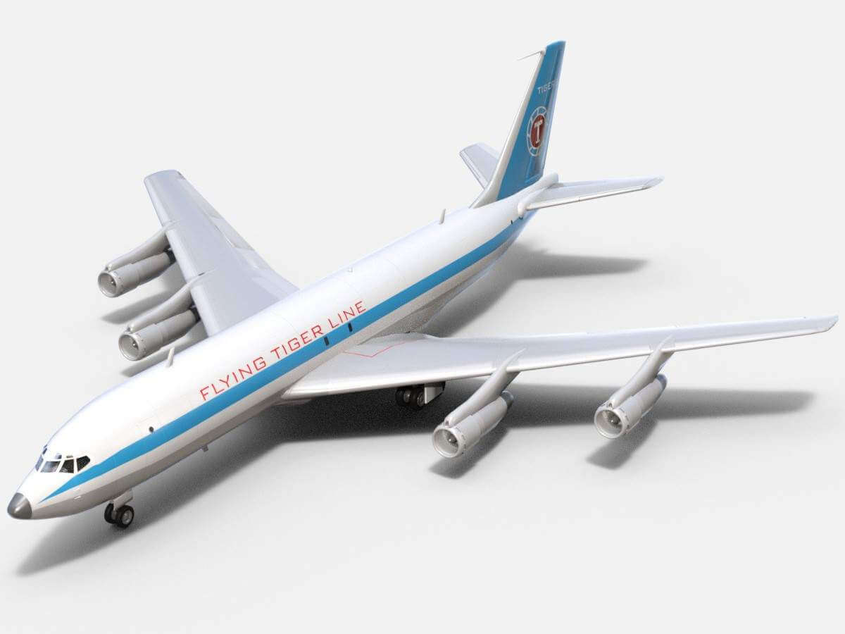 Boeing 707 Flying Tigers - 3D Model by Dreamscape Studios