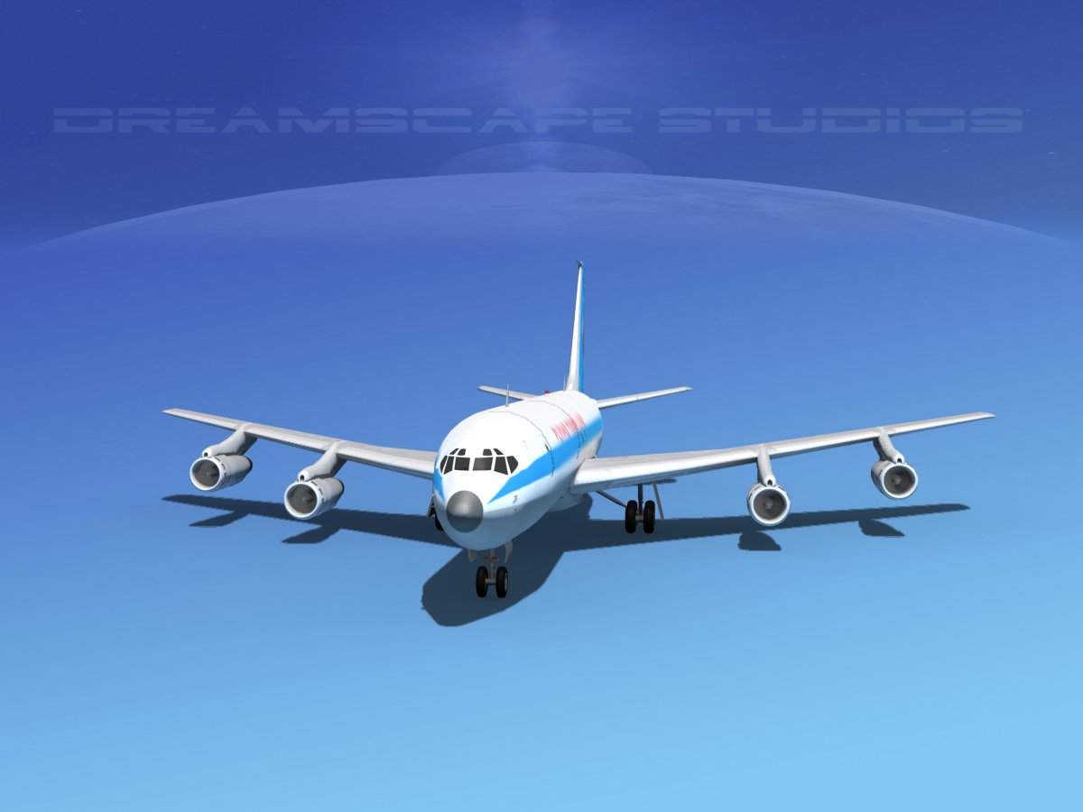 Boeing 707 Flying Tigers - 3D Model by Dreamscape Studios