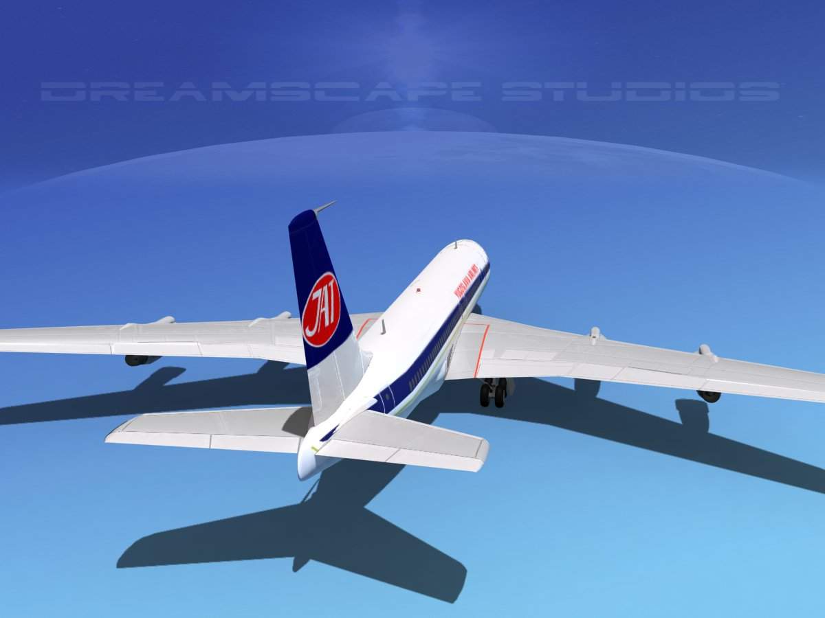 Boeing 707 JAT Yugoslav Airlines - 3D Model by Dreamscape Studios