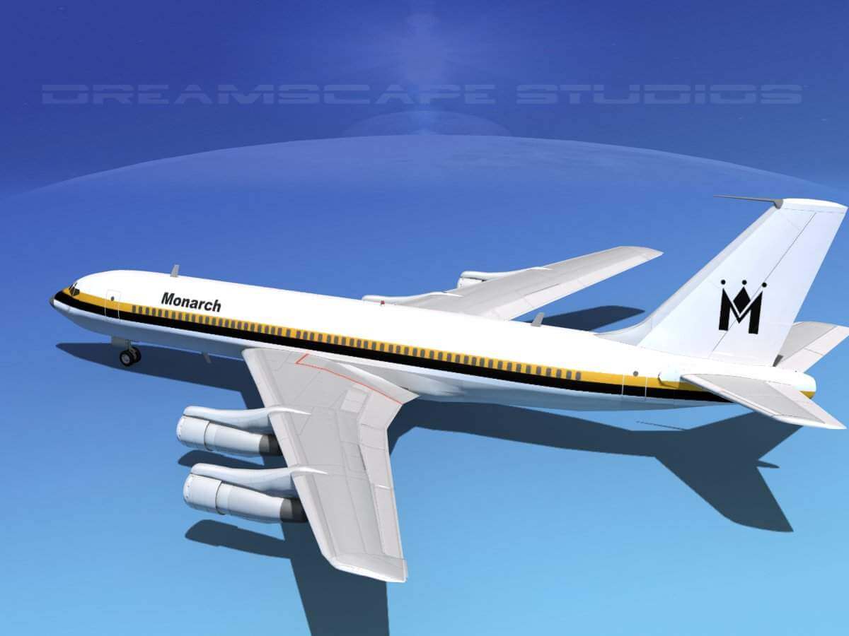 Boeing 707 Monarch - 3D Model by Dreamscape Studios