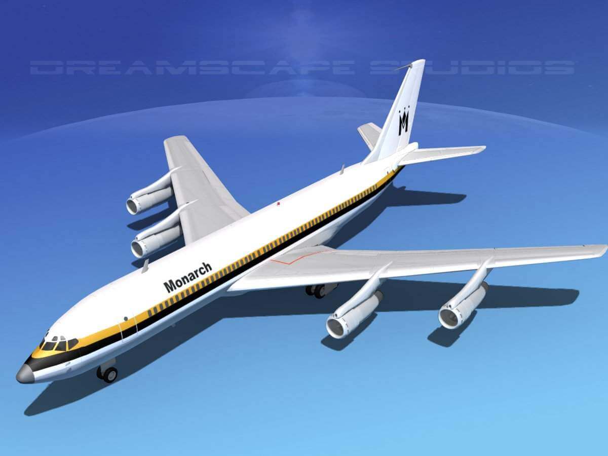 Boeing 707 Monarch - 3D Model by Dreamscape Studios