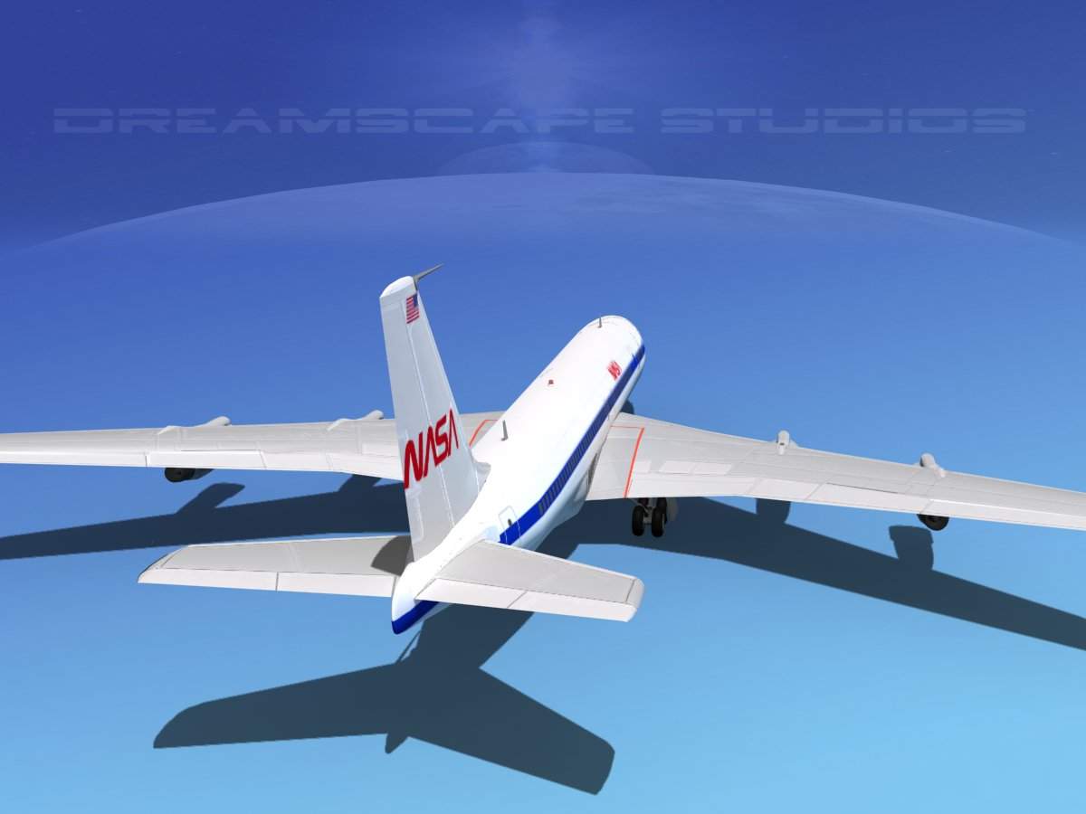 Boeing 707 NASA - 3D Model by Dreamscape Studios