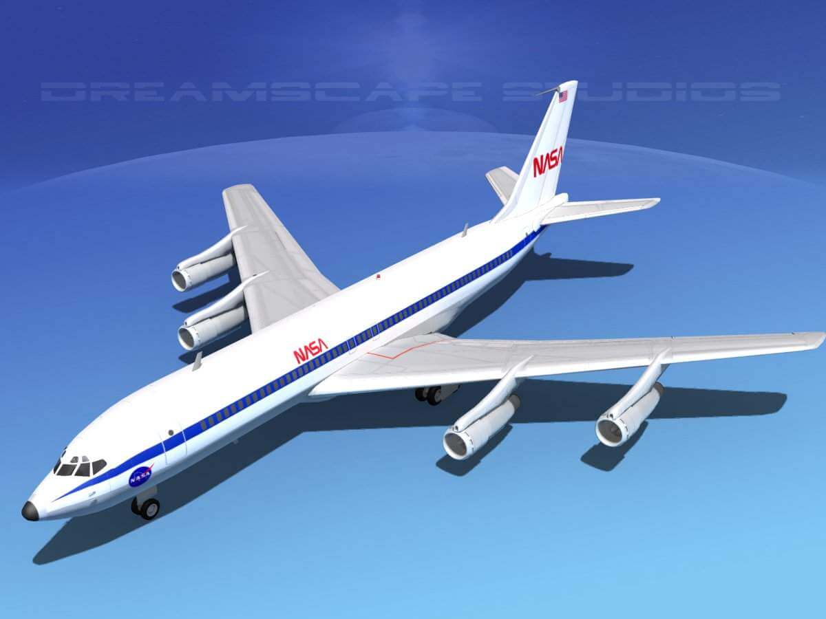 Boeing 707 NASA - 3D Model by Dreamscape Studios