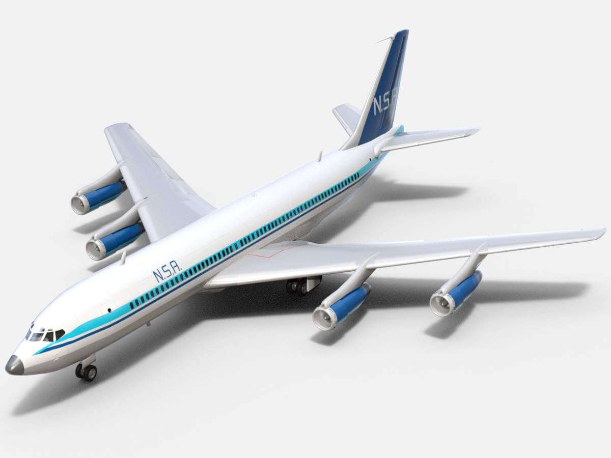 Boeing 707 NSA - 3D Model by Dreamscape Studios