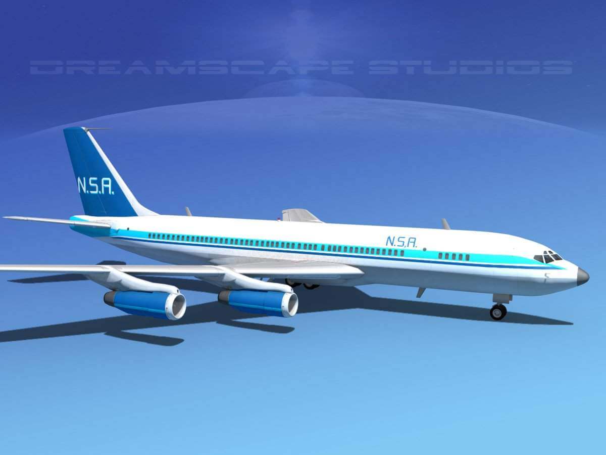 Boeing 707 NSA - 3D Model by Dreamscape Studios