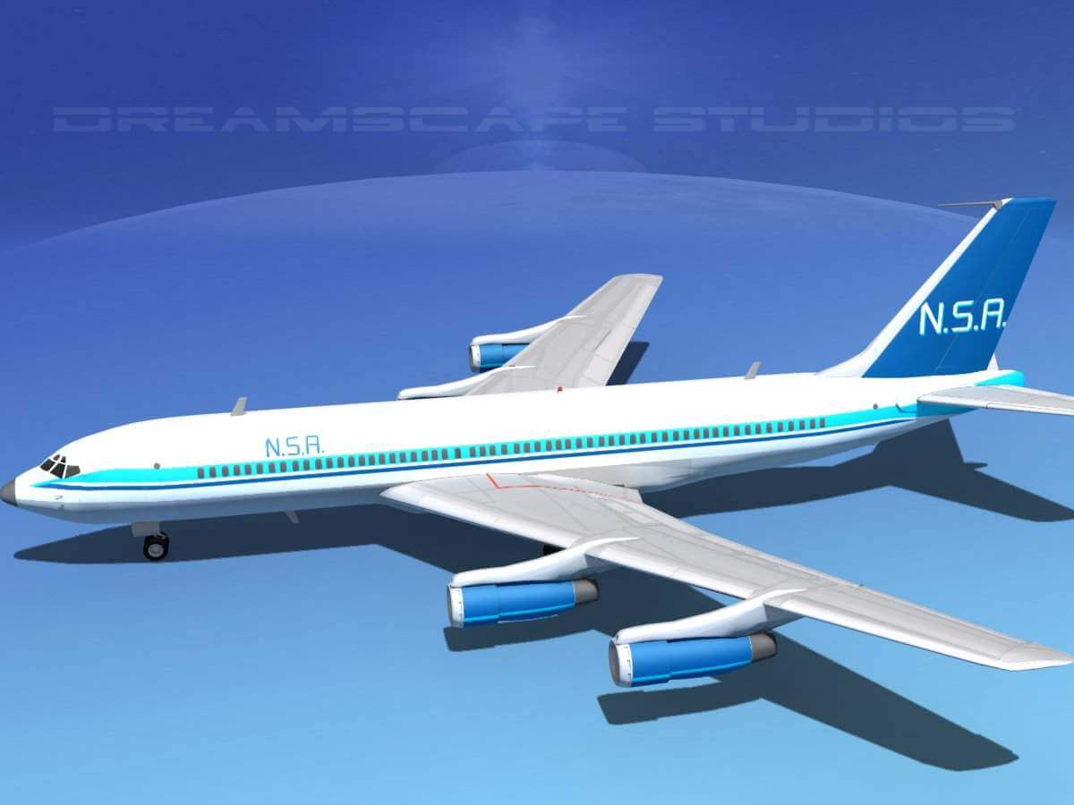 Boeing 707 NSA - 3D Model by Dreamscape Studios