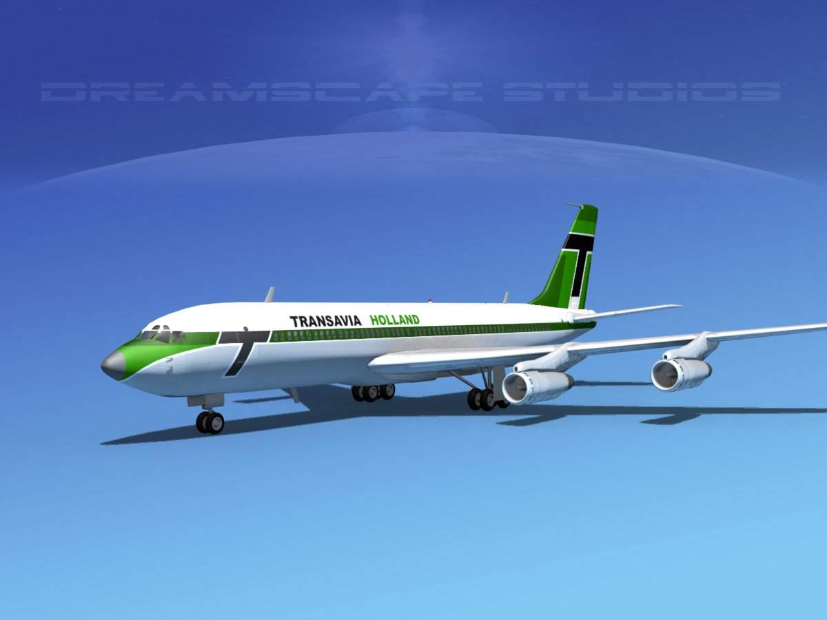 Boeing 707 Transavia - 3D Model by Dreamscape Studios