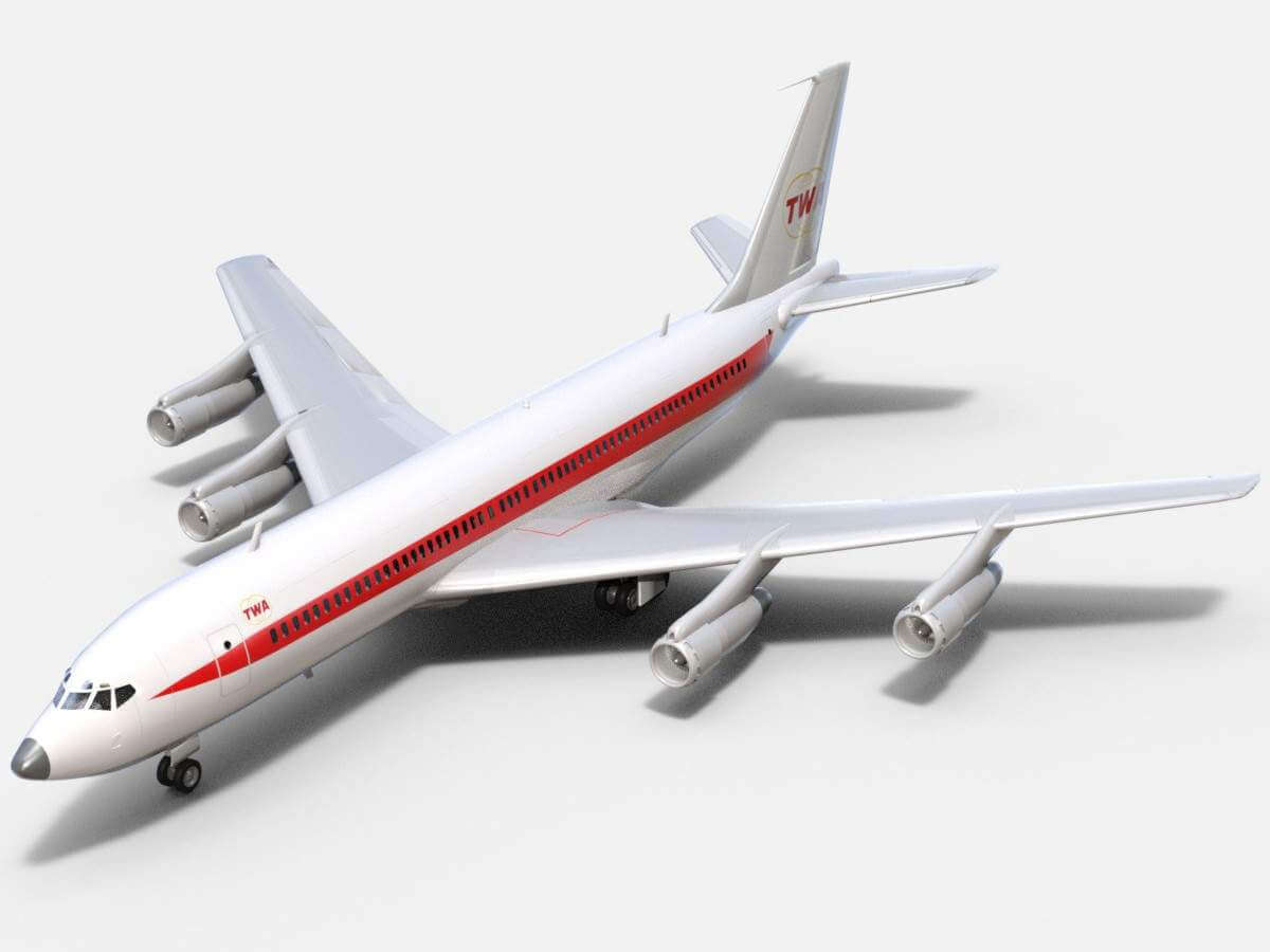 Boeing 707 TWA - 3D Model by Dreamscape Studios