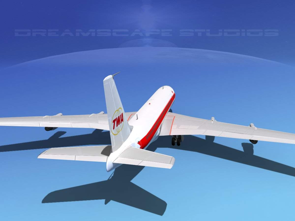 Boeing 707 TWA - 3D Model by Dreamscape Studios