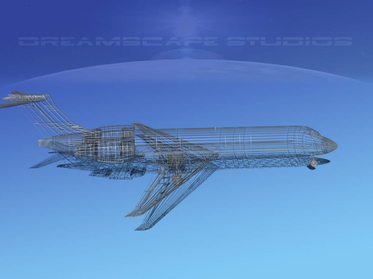 Boeing 717-200 British Isles 3D Model by Dreamscape Studios