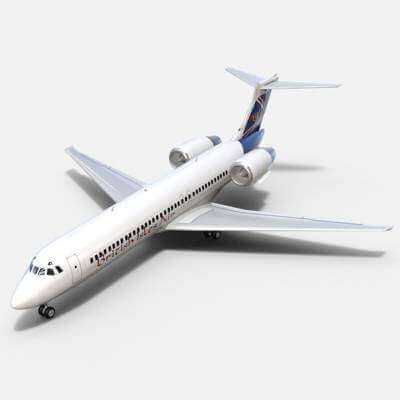 Boeing 717-200 British Isles 3D Model by Dreamscape Studios