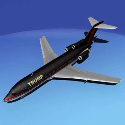 Boeing 727-100 Trump 3D Model by Dreamscape Studios