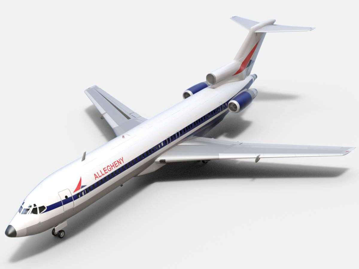 Boeing 727-200 Allegheny - 3D Model by Dreamscape Studios
