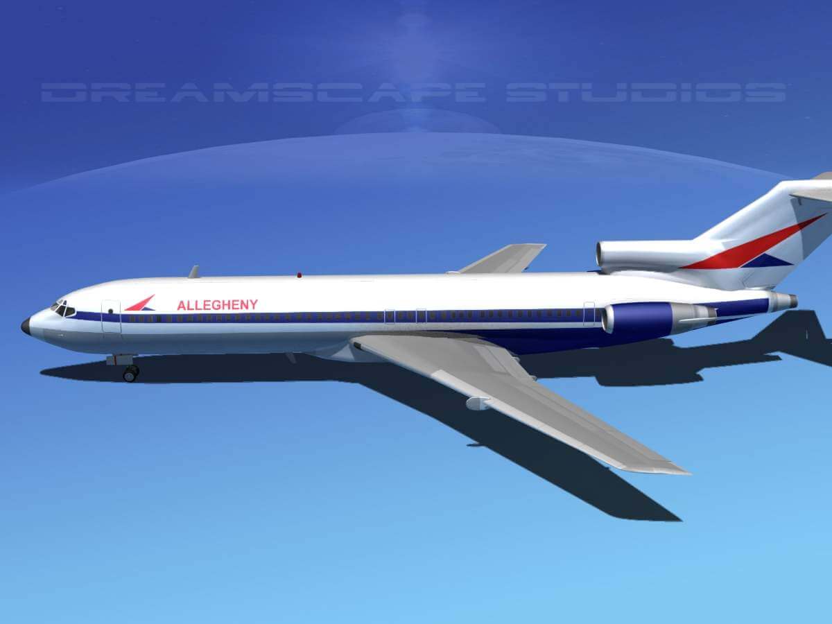 Boeing 727-200 Allegheny 3D Model by Dreamscape Studios