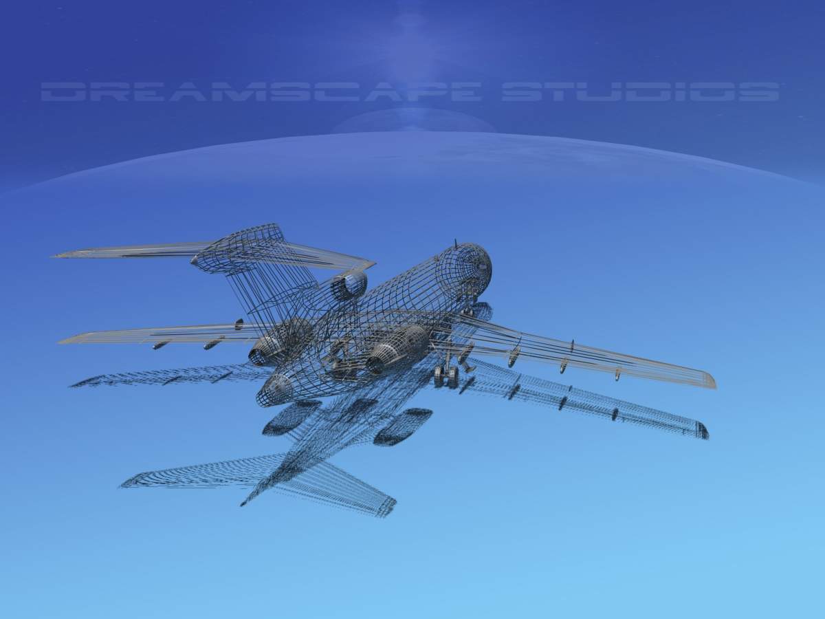 Boeing 727-200 Allegheny 3D Model by Dreamscape Studios