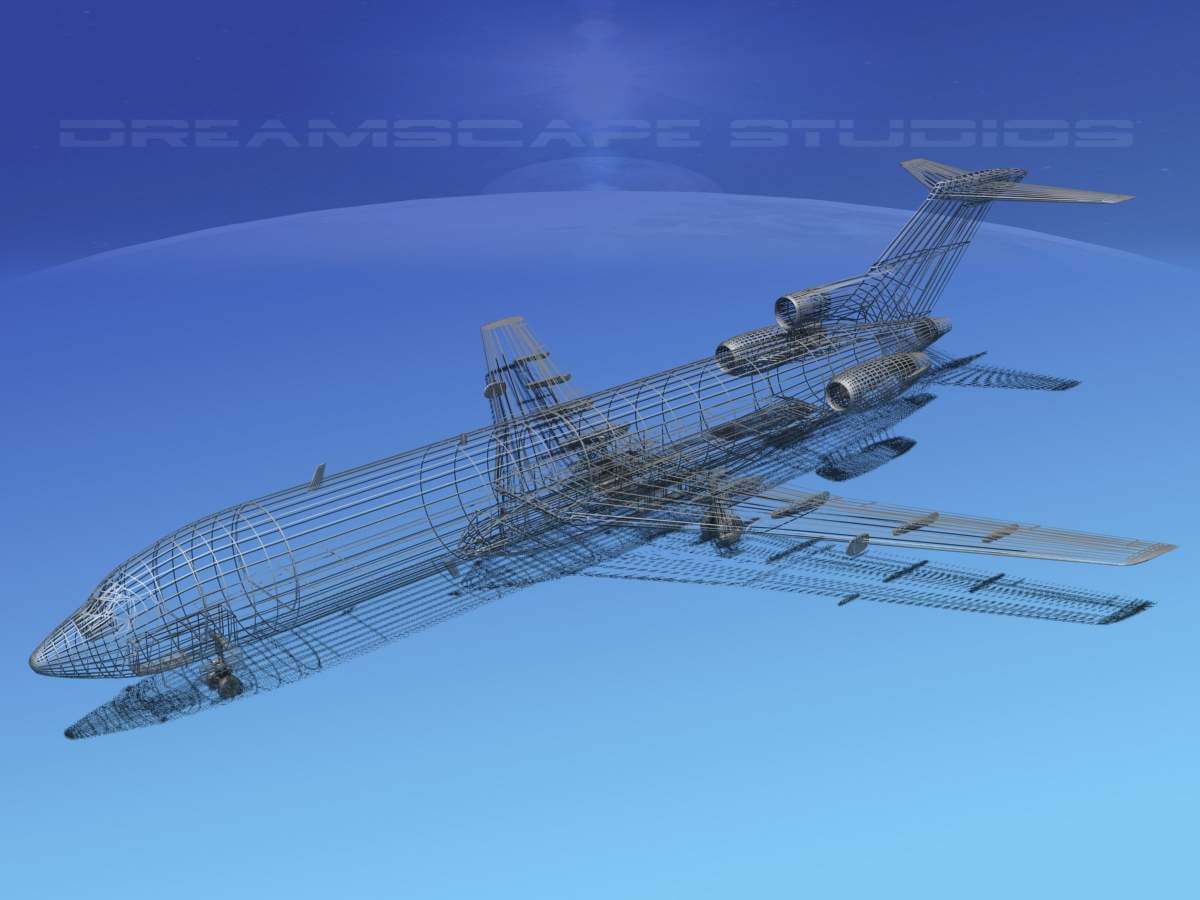 Boeing 727-200 Allegheny 3D Model by Dreamscape Studios