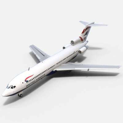 Boeing 727-200 British Airways 3D Model by Dreamscape Studios
