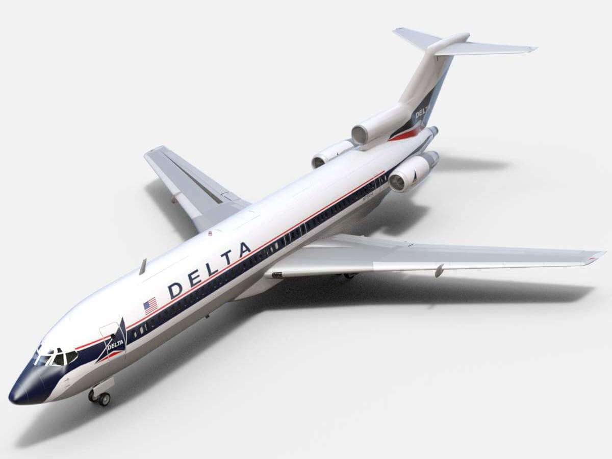 Boeing 727-200 Delta Airlines 3D Model by Dreamscape Studios