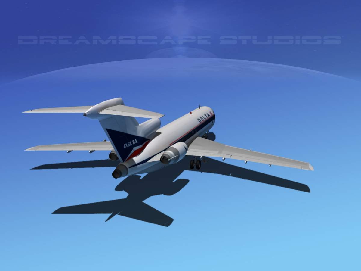 Boeing 727-200 Delta Airlines 3D Model by Dreamscape Studios