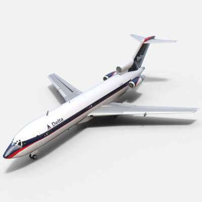 Boeing 727-200 Delta Airlines 3D Model by Dreamscape Studios