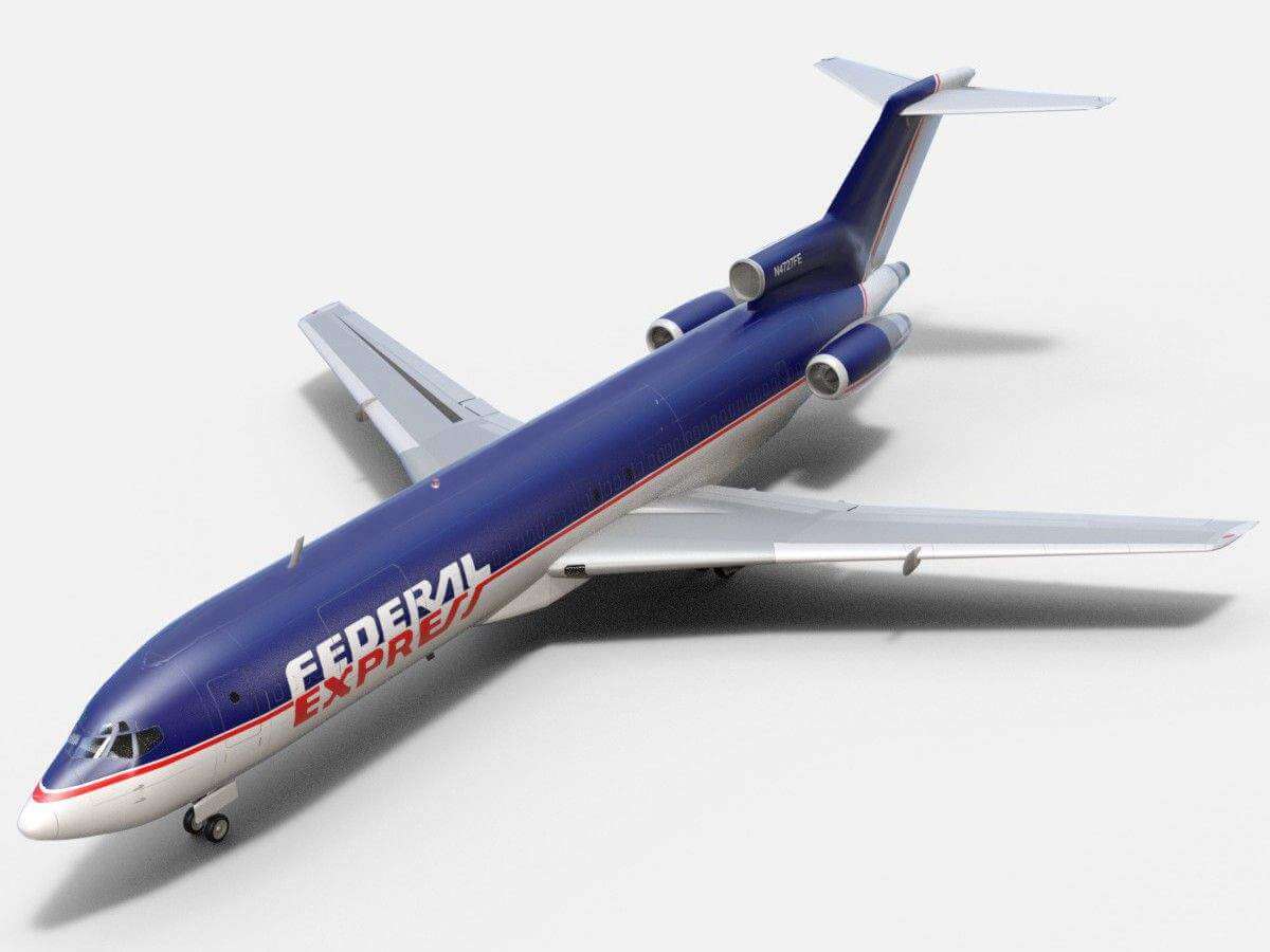 Boeing 727-200 FedEx 3D Model by Dreamscape Studios