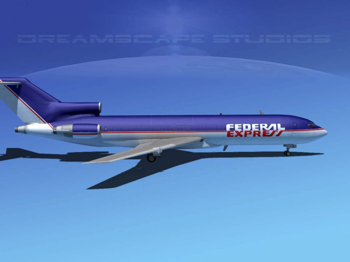 Boeing 727-200 FedEx 3D Model by Dreamscape Studios