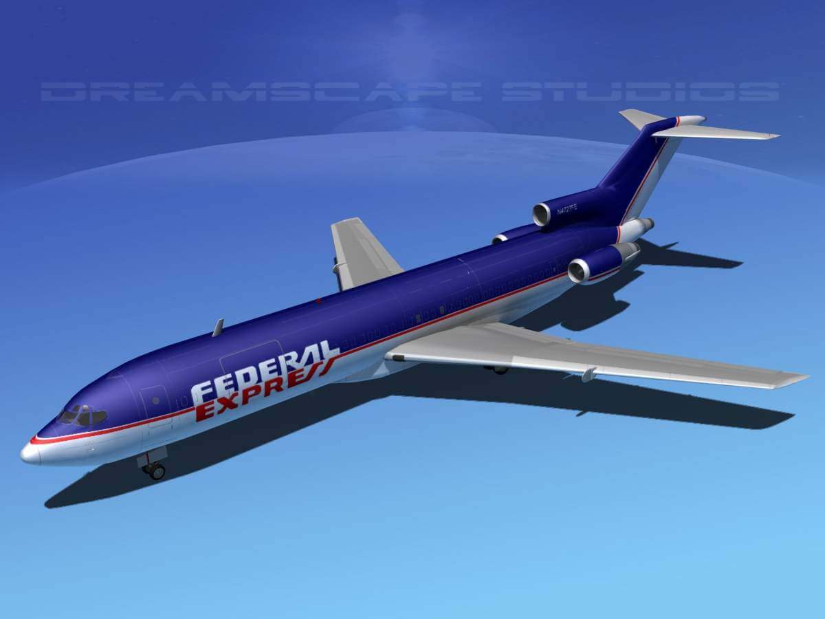 Boeing 727-200 FedEx 3D Model by Dreamscape Studios