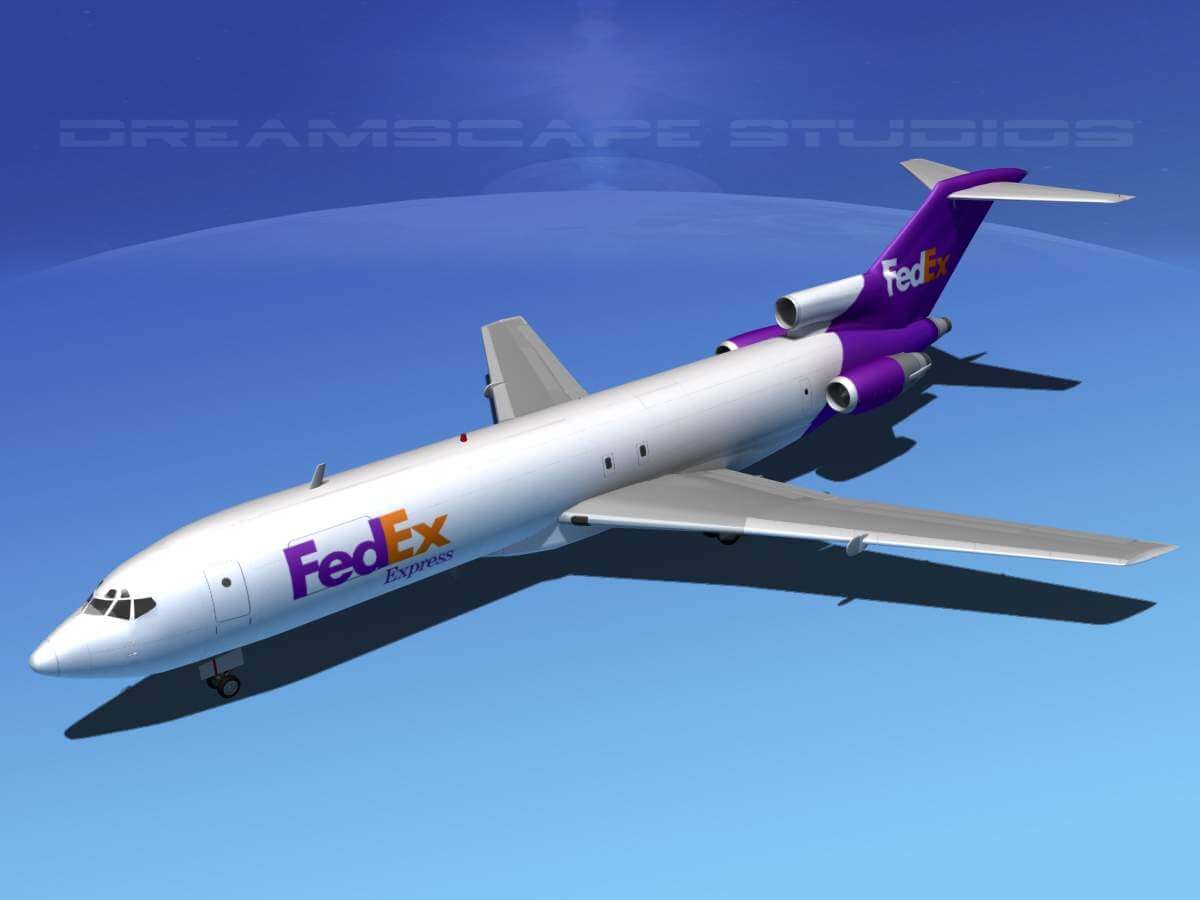 Boeing 727-200 FedEx 3D Model by Dreamscape Studios