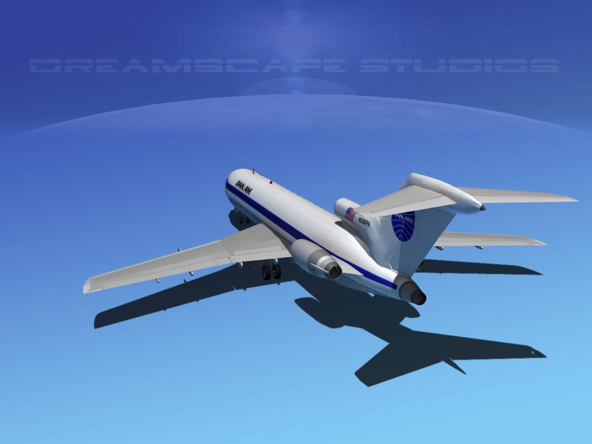 Boeing 727-200 Pan Am 3D Model by Dreamscape Studios