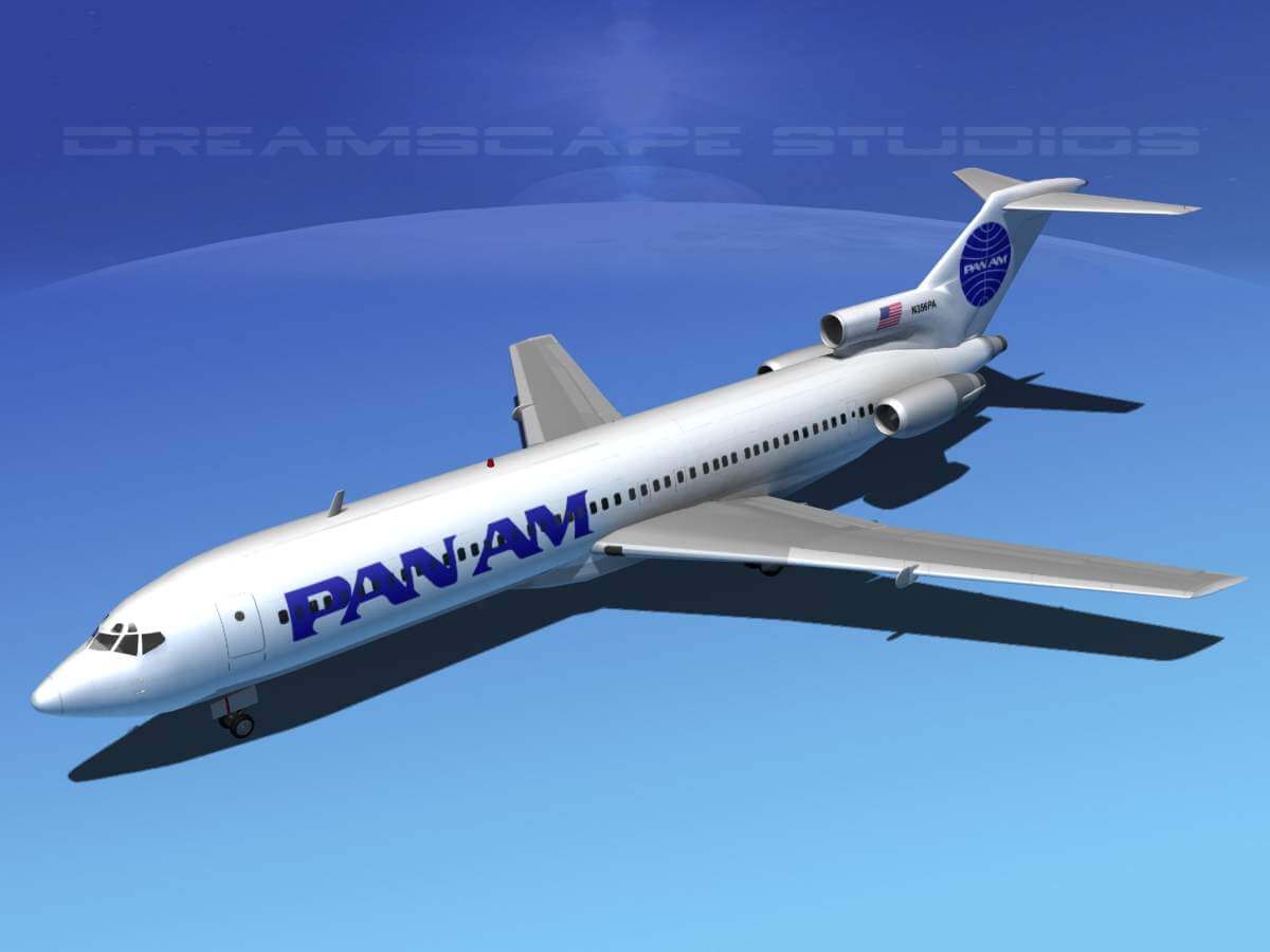 Boeing 727-200 Pan Am 3D Model by Dreamscape Studios
